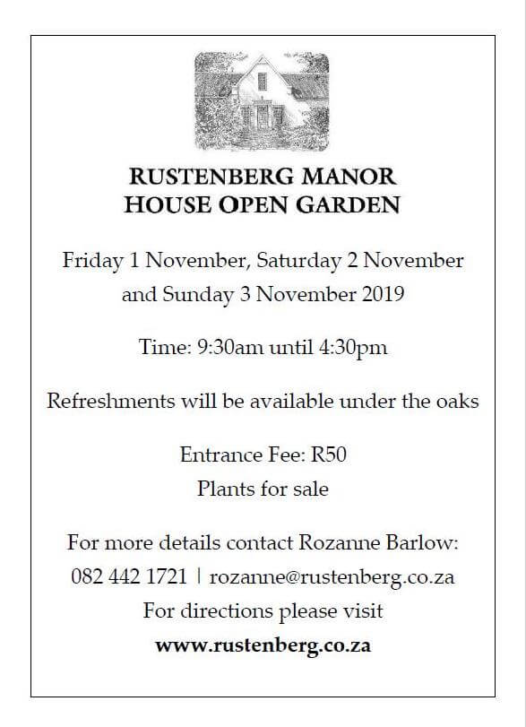 Rustenberg Open Garden 2019 - Rustenberg Wines